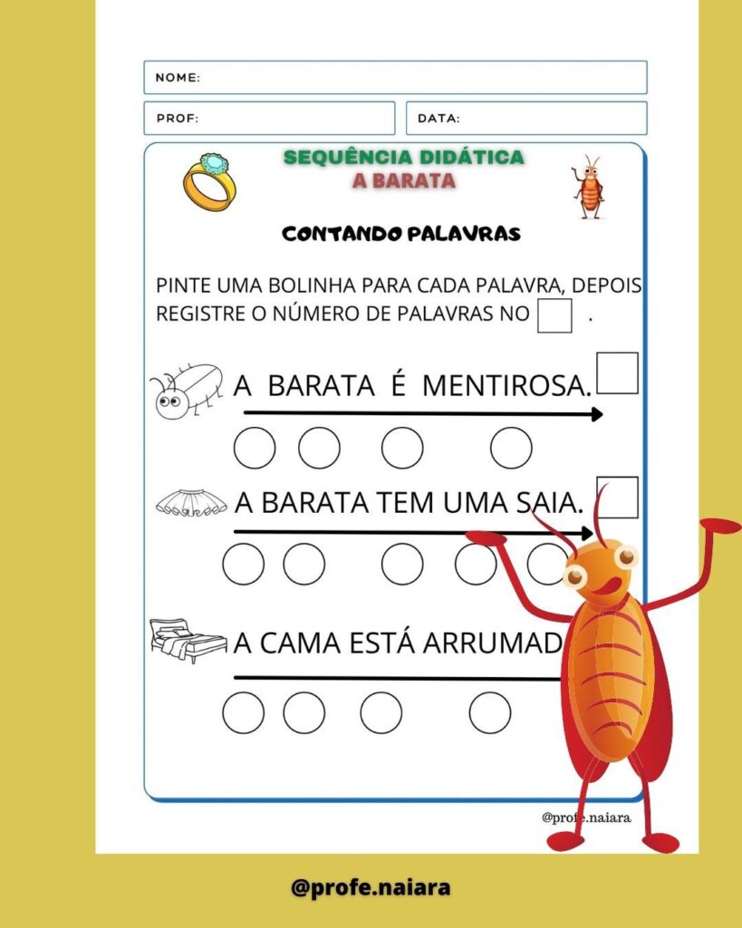 Sequência A Barata diz que tem – Naiara Materiais Pedagógicos