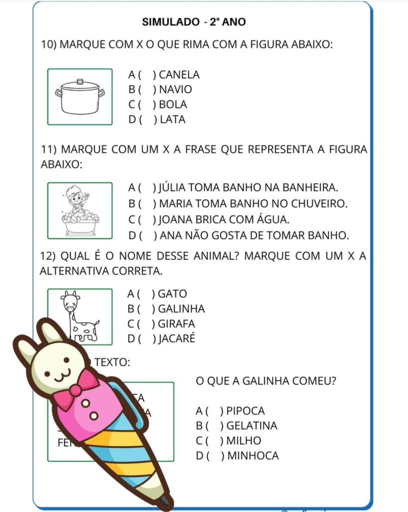 Simulado SAEB – Naiara Materiais Pedagógicos