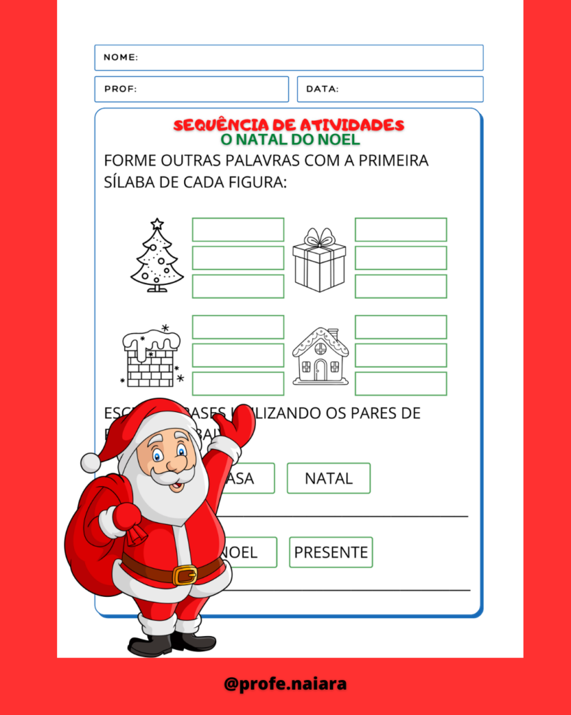 Sequência de atividades – Natal 2° ano – Naiara Materiais Pedagógicos